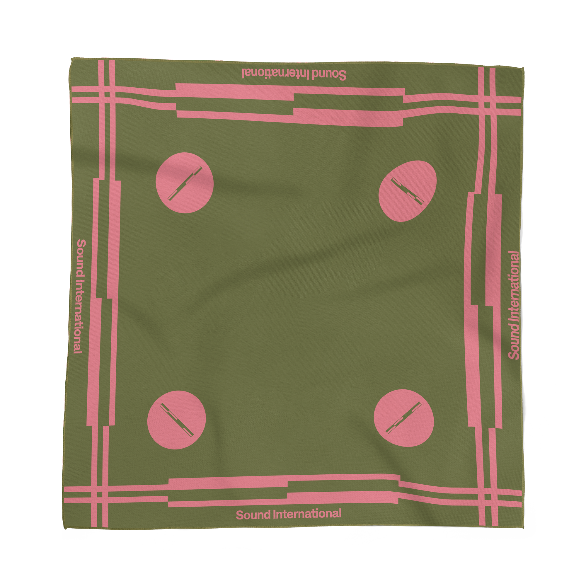 Sound International Silk Green Bandana